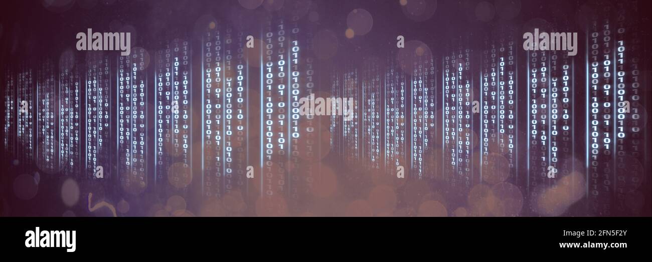 Computer Codes Processing Over Black Flares Background Technology And Computer Programming