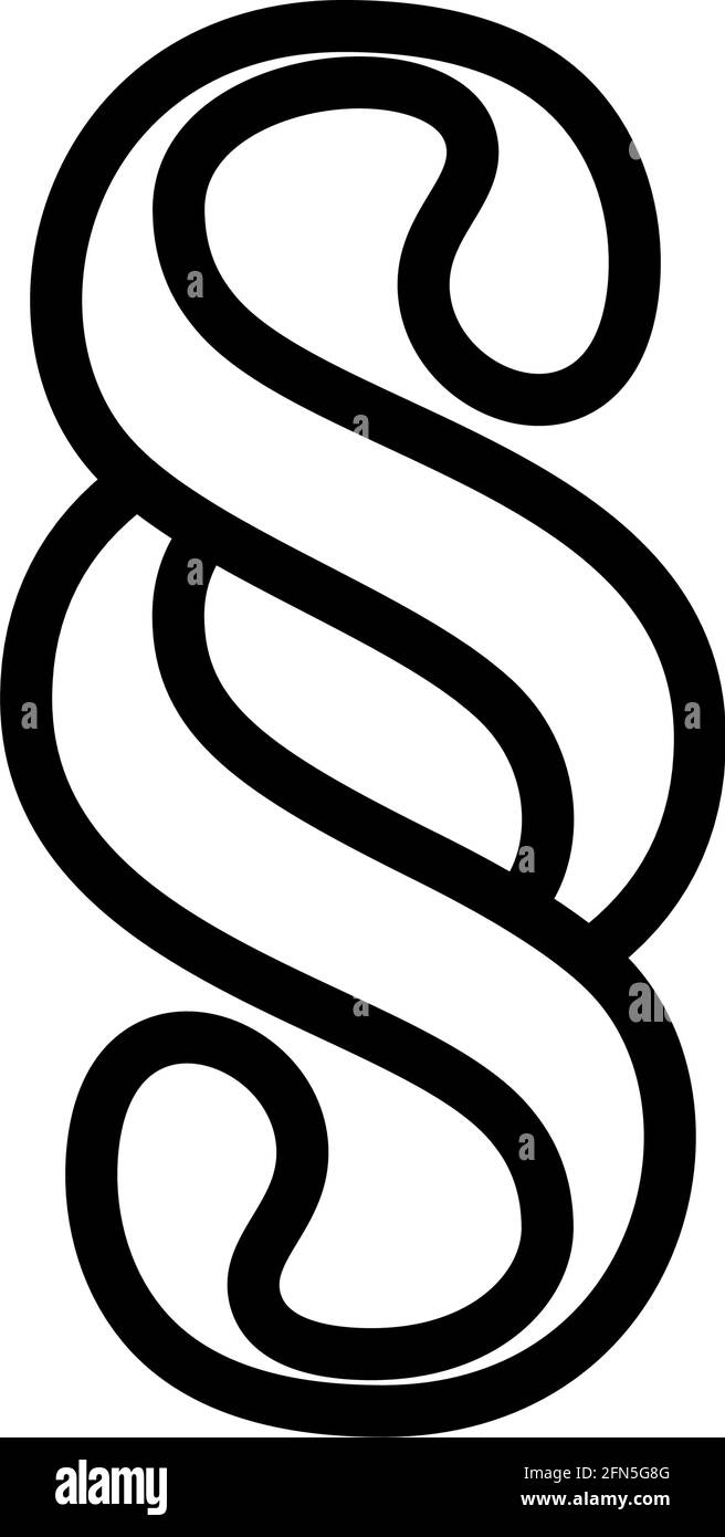 Paragraph Symbol Icon. Editable Bold Outline Design. Vector ...