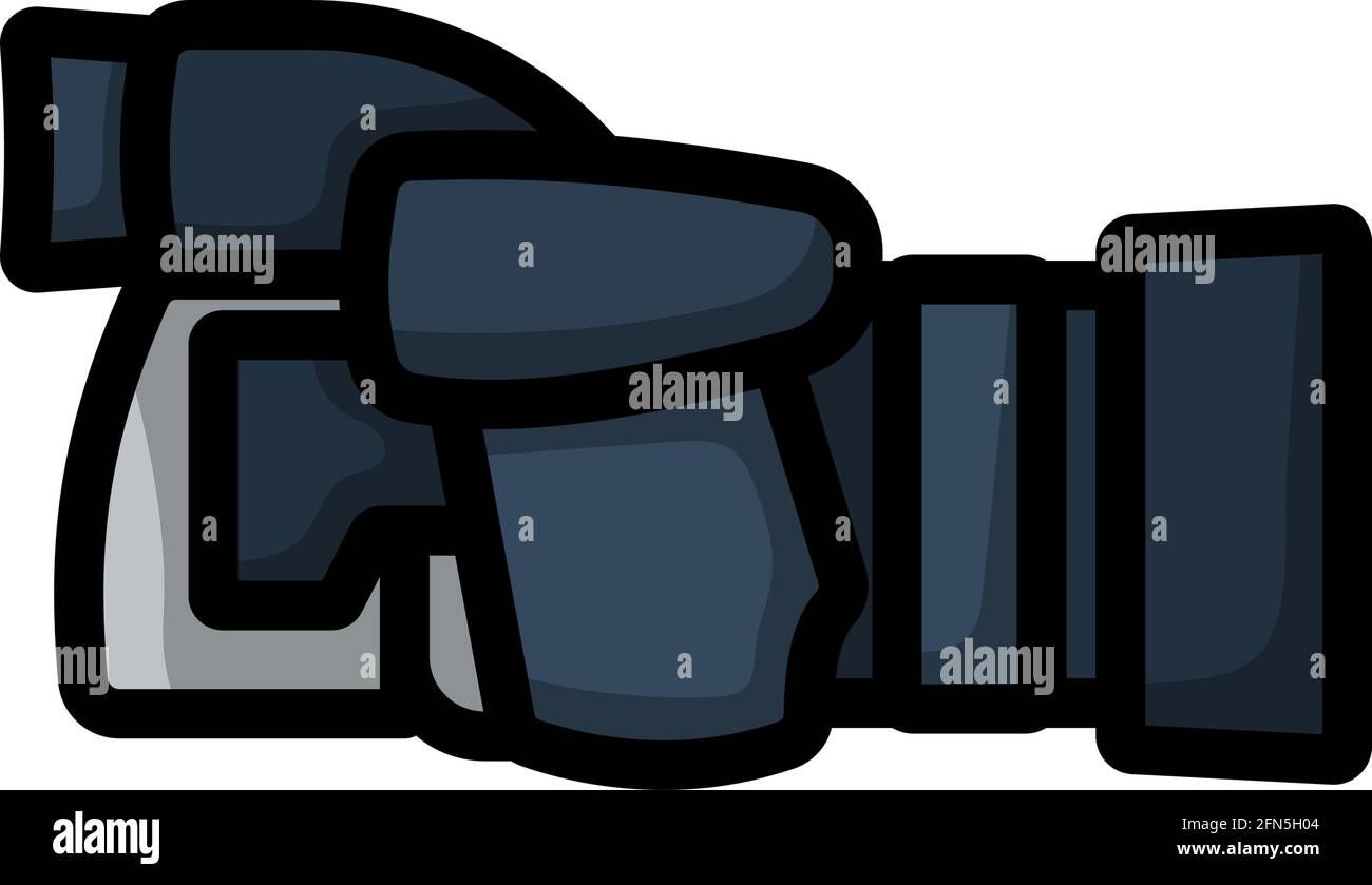 Icon Of Premium Photo Camera. Editable Bold Outline With Color Fill ...