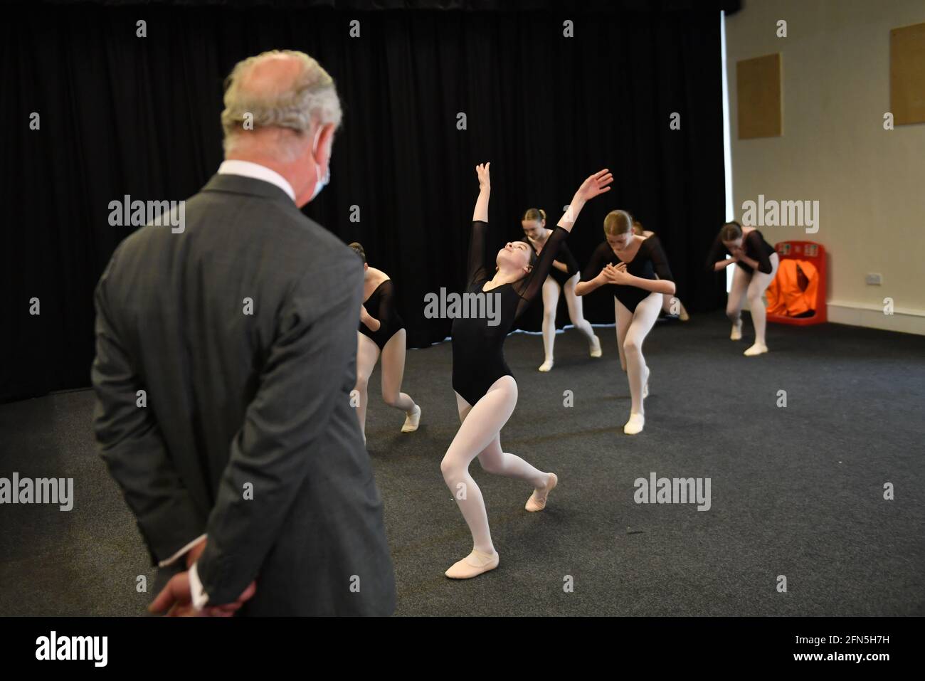 The Prince of Wales meets volunteers and staff during a visit to the ...