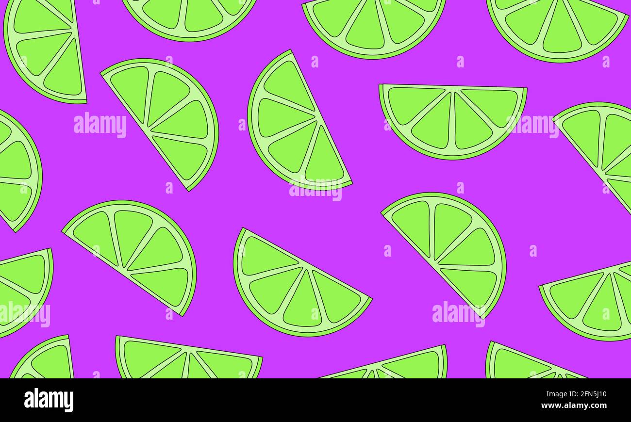 WebSeamless lime slice pattern illustration. Summer background Stock ...