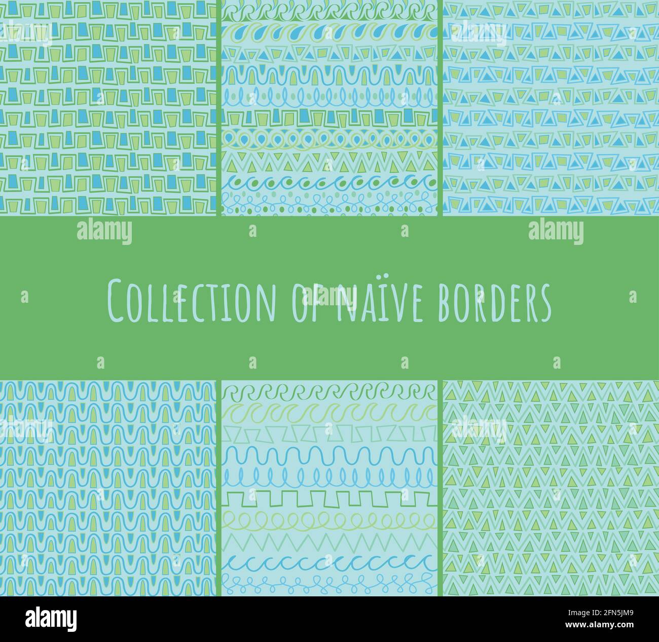 Seamless repeating pattern. Set of 6 different repeating patterns of ...