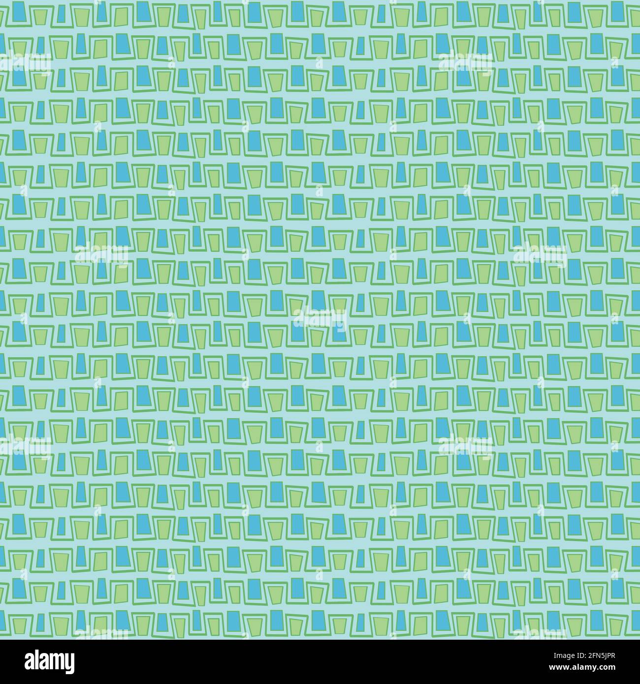 Seamless repeating pattern. Naive, handdrawn borders in light blue and ...