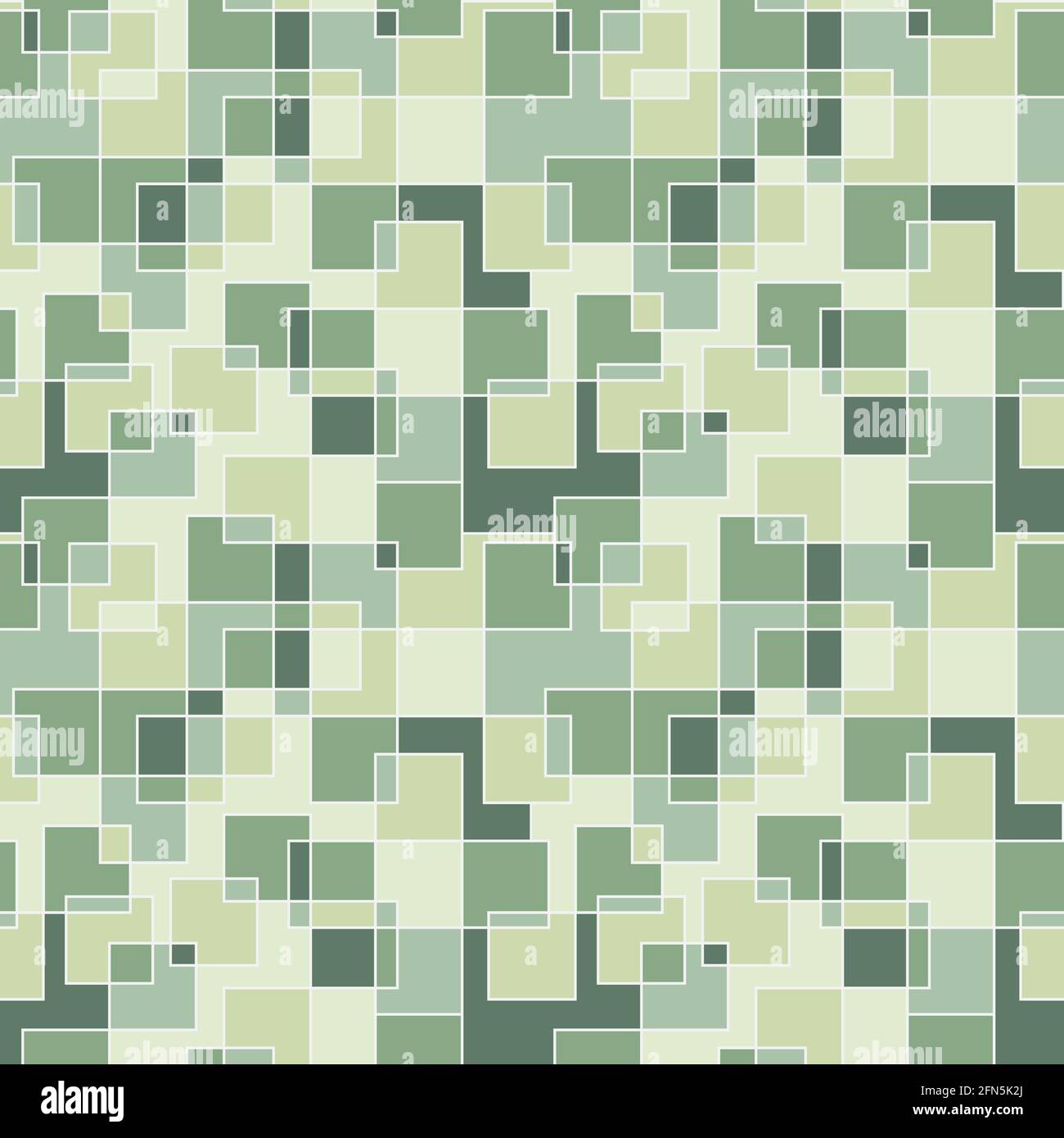 Seamless repeating pattern. Overlapping squares in dimmed shades of green Stock Vector Image ...