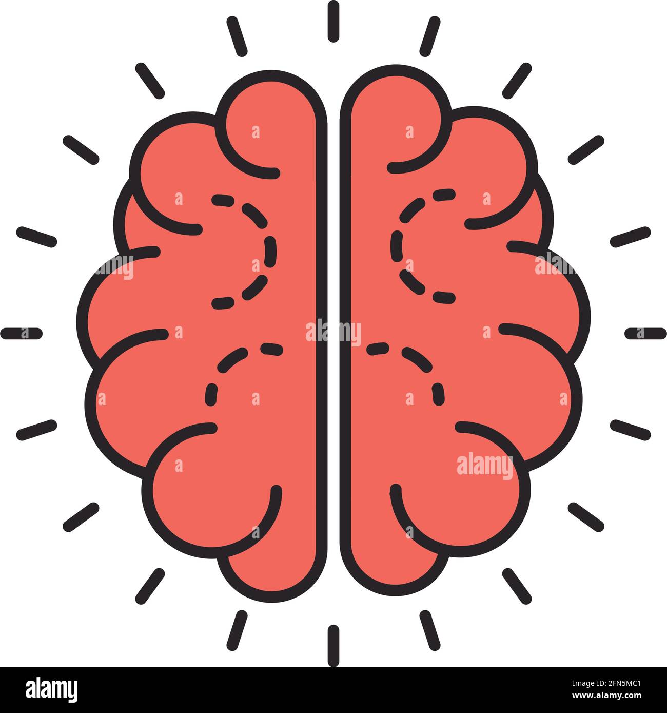 human brain organ Stock Vector Image & Art - Alamy