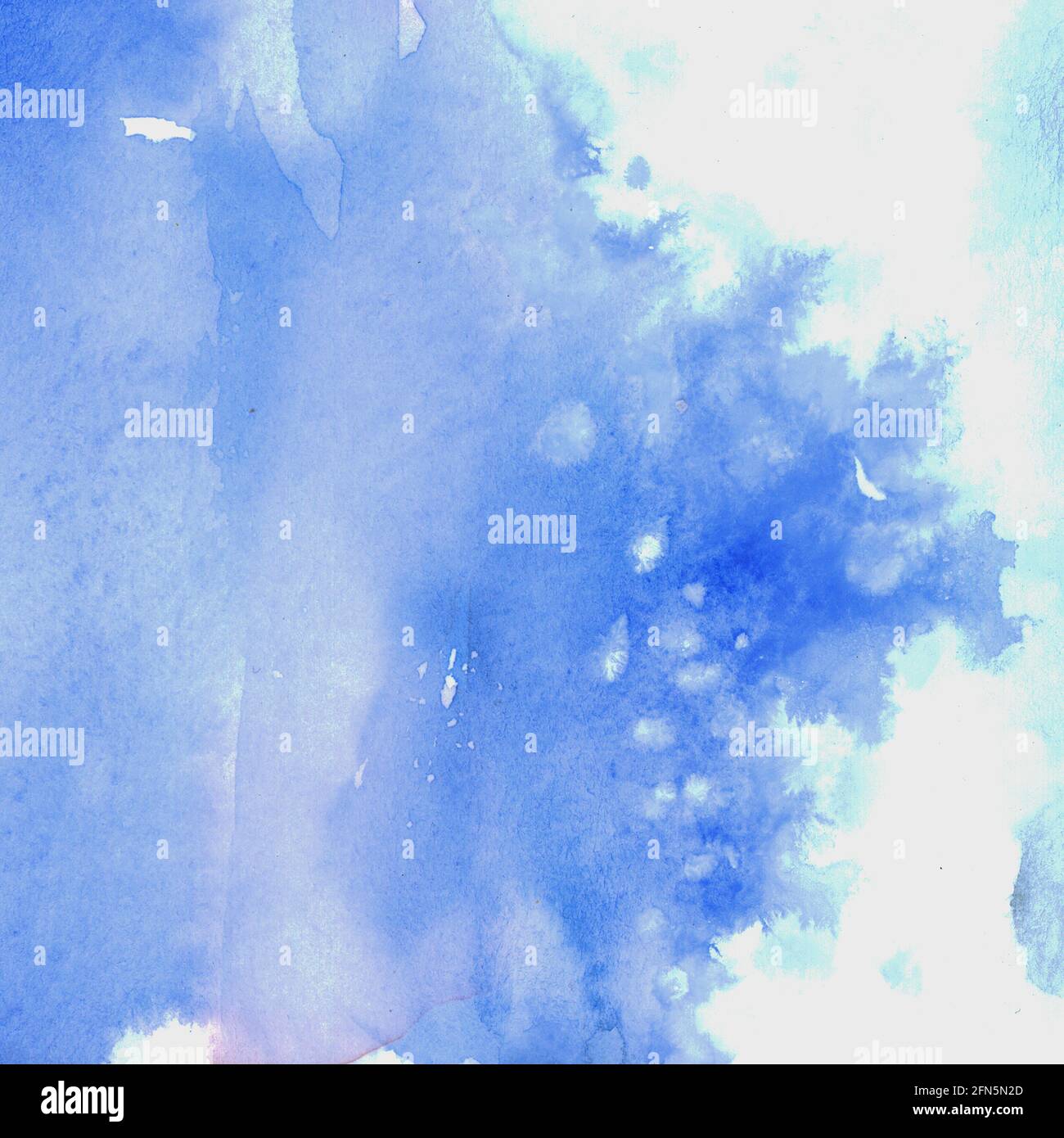 Watercolor blue background with space for text Stock Photo - Alamy