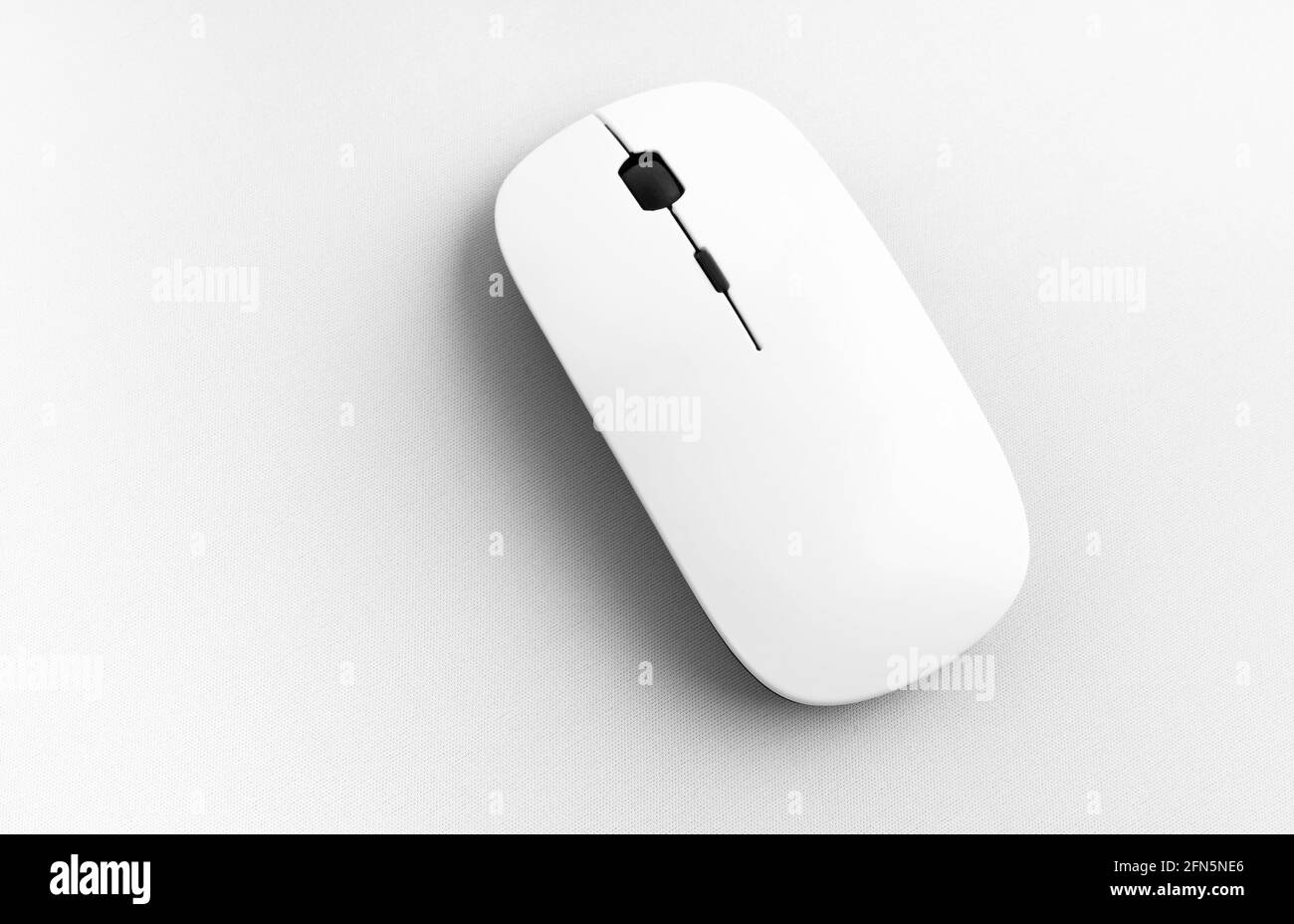 Modern wireless computer mouse in black and white design Stock Photo ...