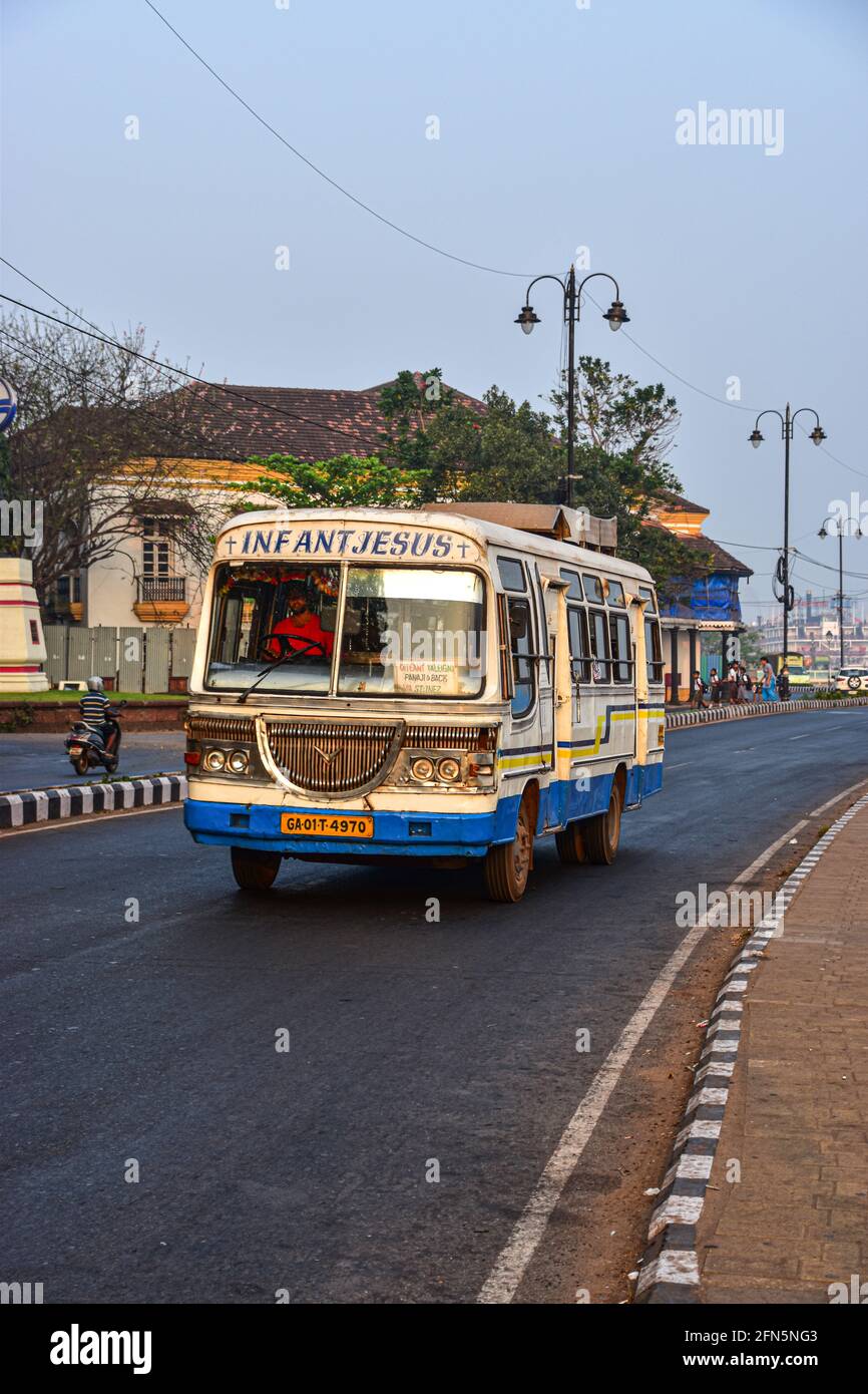 Bus, Panjim, Panaji, goa, India Stock Photo - Alamy