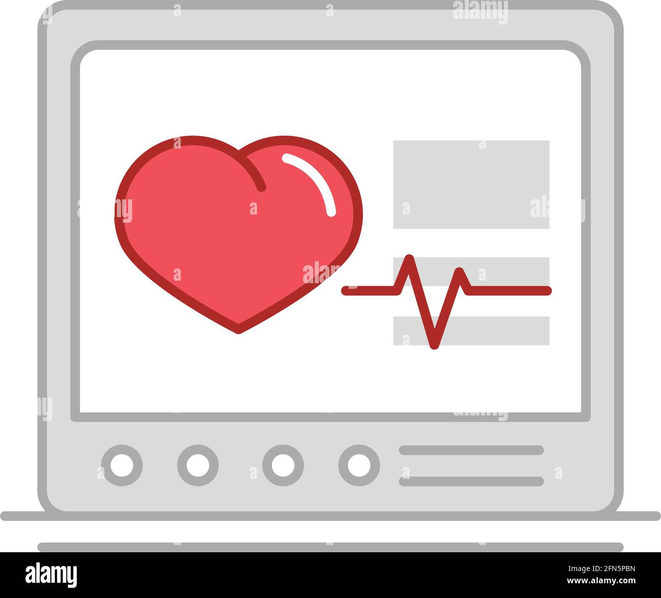 monitoring heartbeat medical Stock Vector Image & Art - Alamy