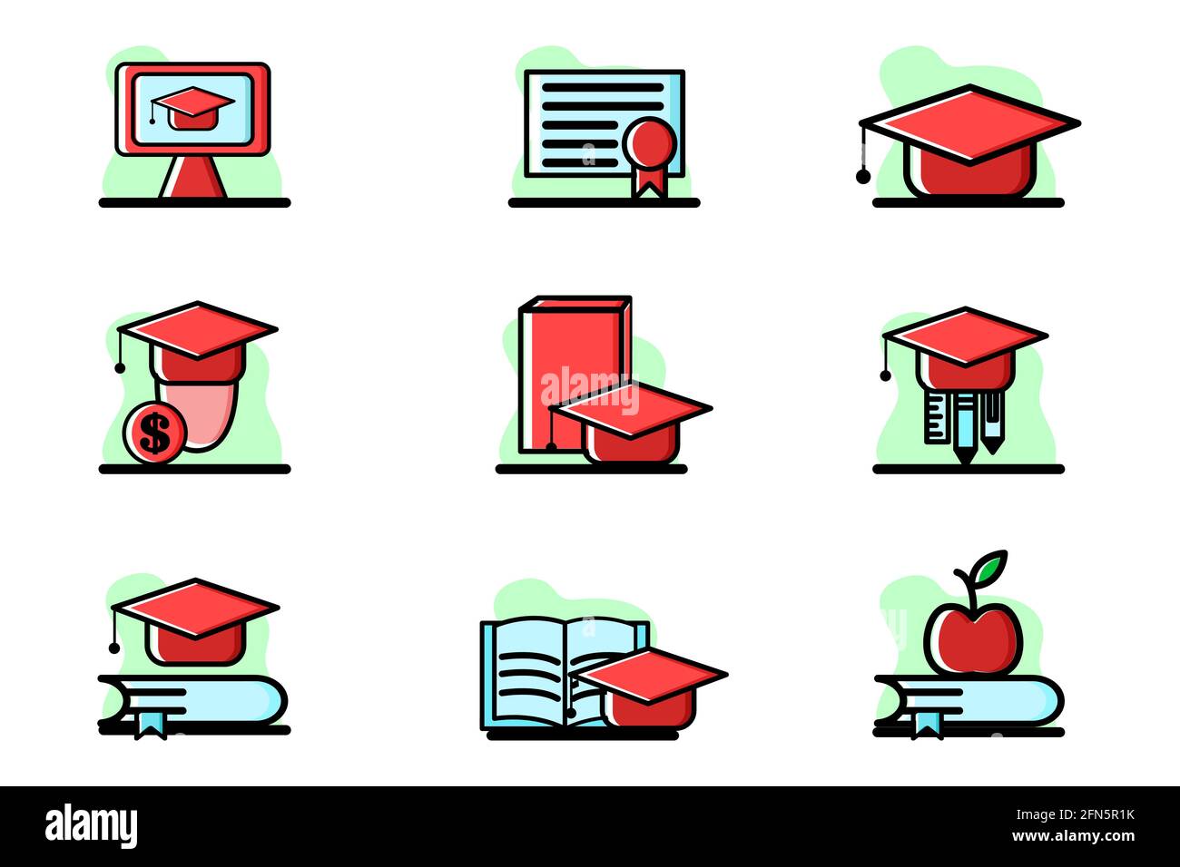 Education Vector Conceptual Illustration Design Icon Set perfect for ...