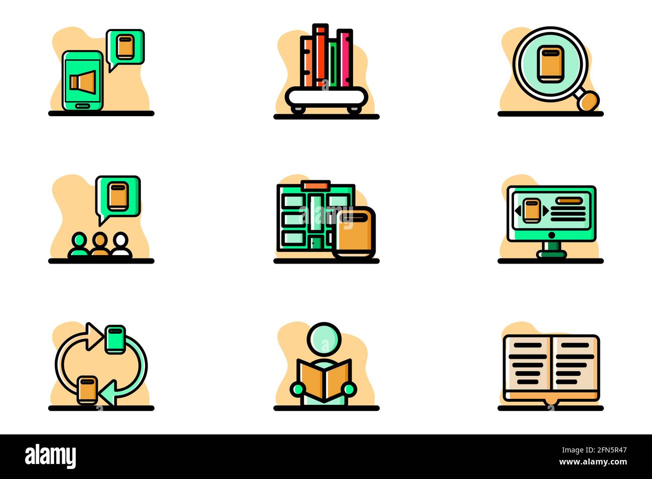 School and Education Icon Set Vector Illustration Design great for ...
