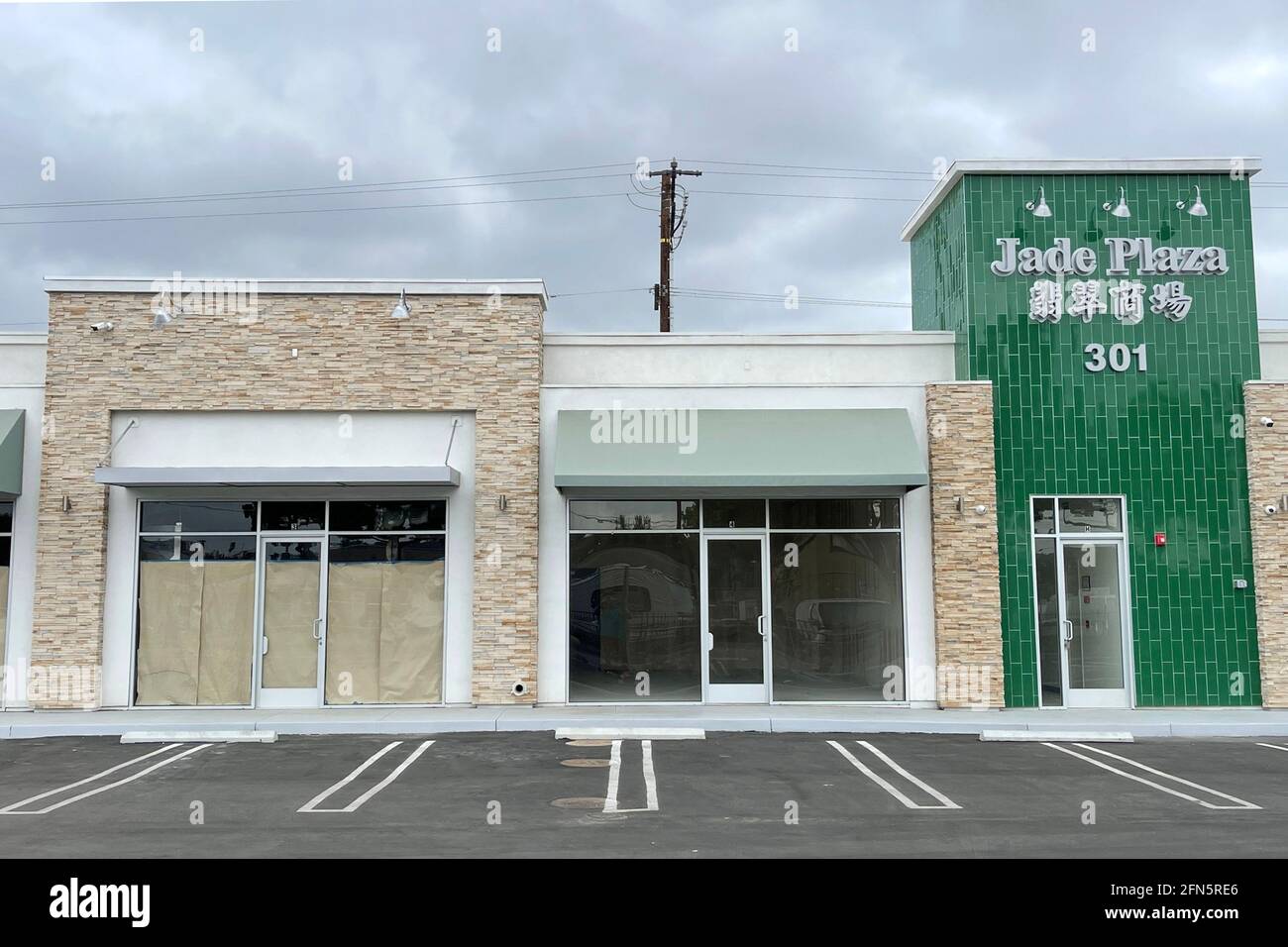 Empty storefronts at the Jade Plaza amid the global coronavirus COVID ...