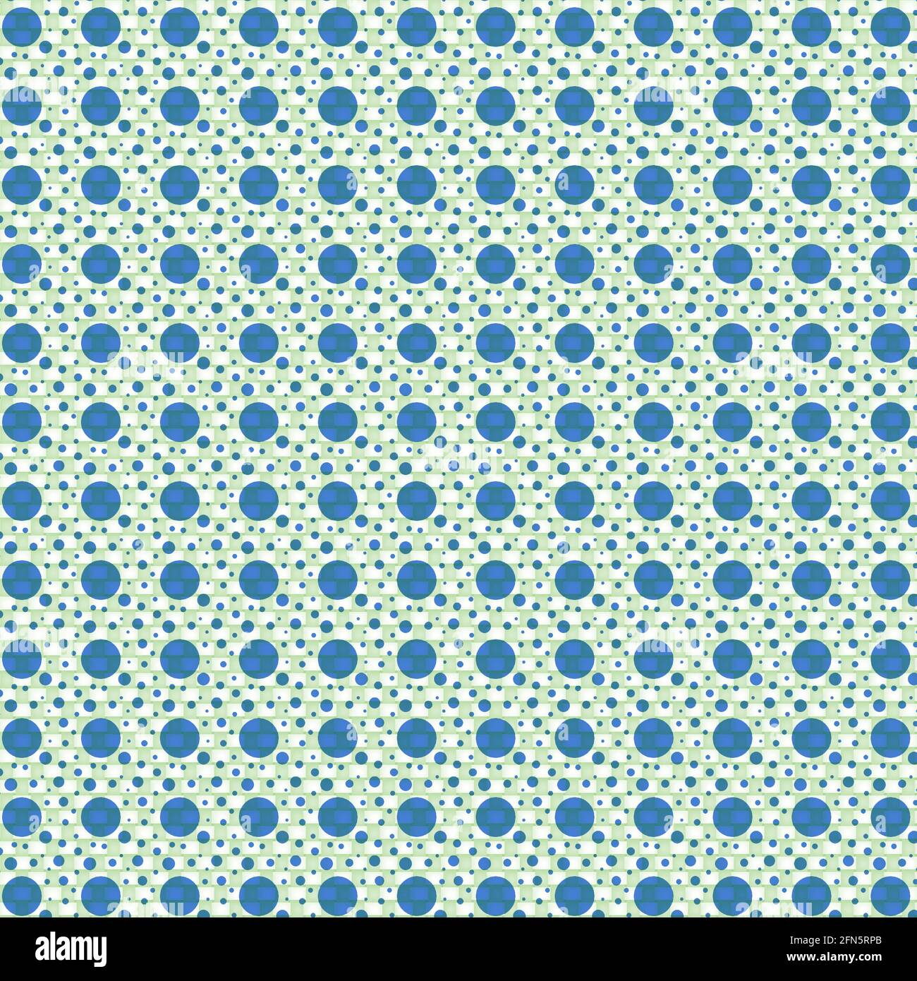 Blue And Green Polka Dot Wallpaper