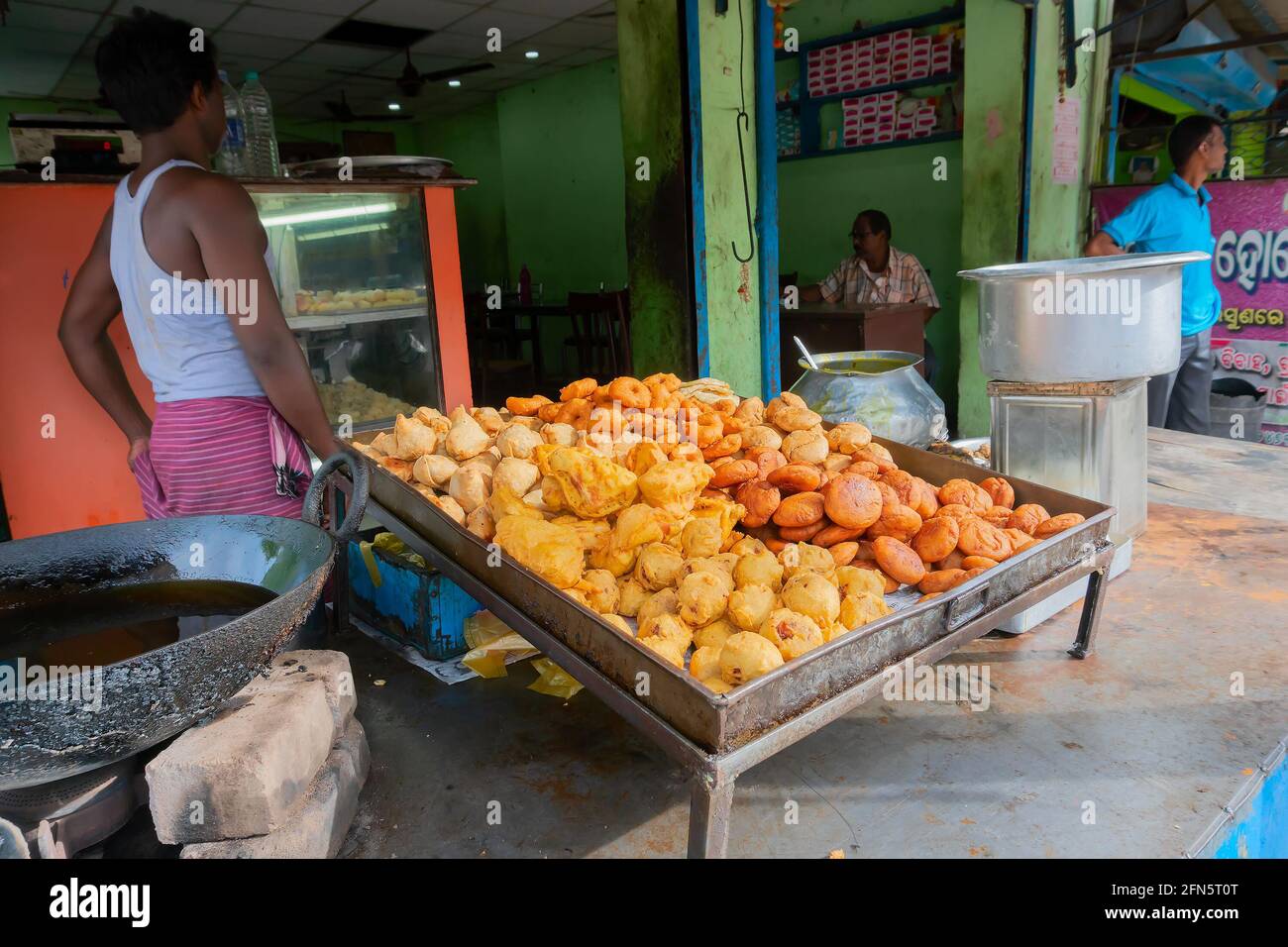Cuttack, Odisha, India - 24th July 2019 : Piiyaji, bara, aloo chop etc ...