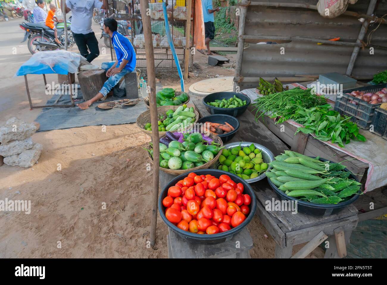 Indian vegetable market hi-res stock photography and images - Alamy
