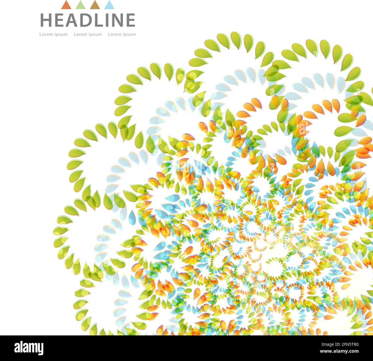 Brochure colorful header background design layout template Stock Vector ...