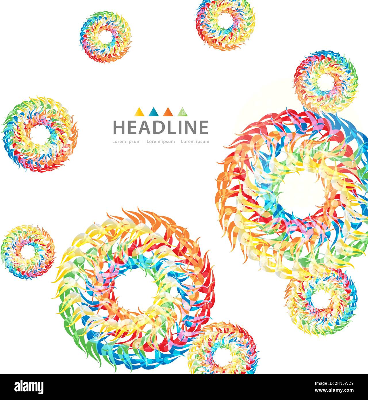 Brochure colorful header background design layout template Stock Vector ...