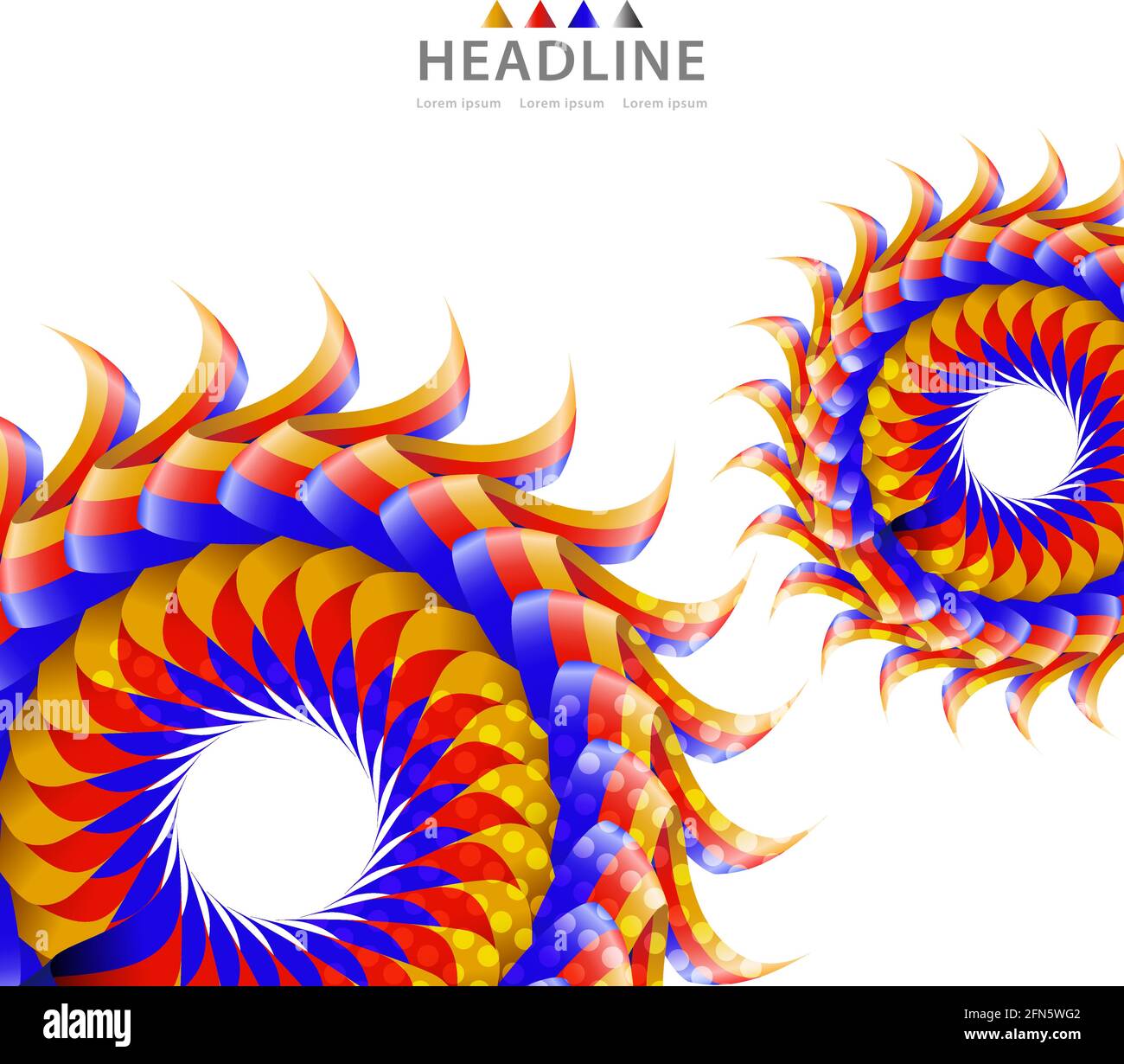 Brochure colorful header background design layout template Stock Vector ...