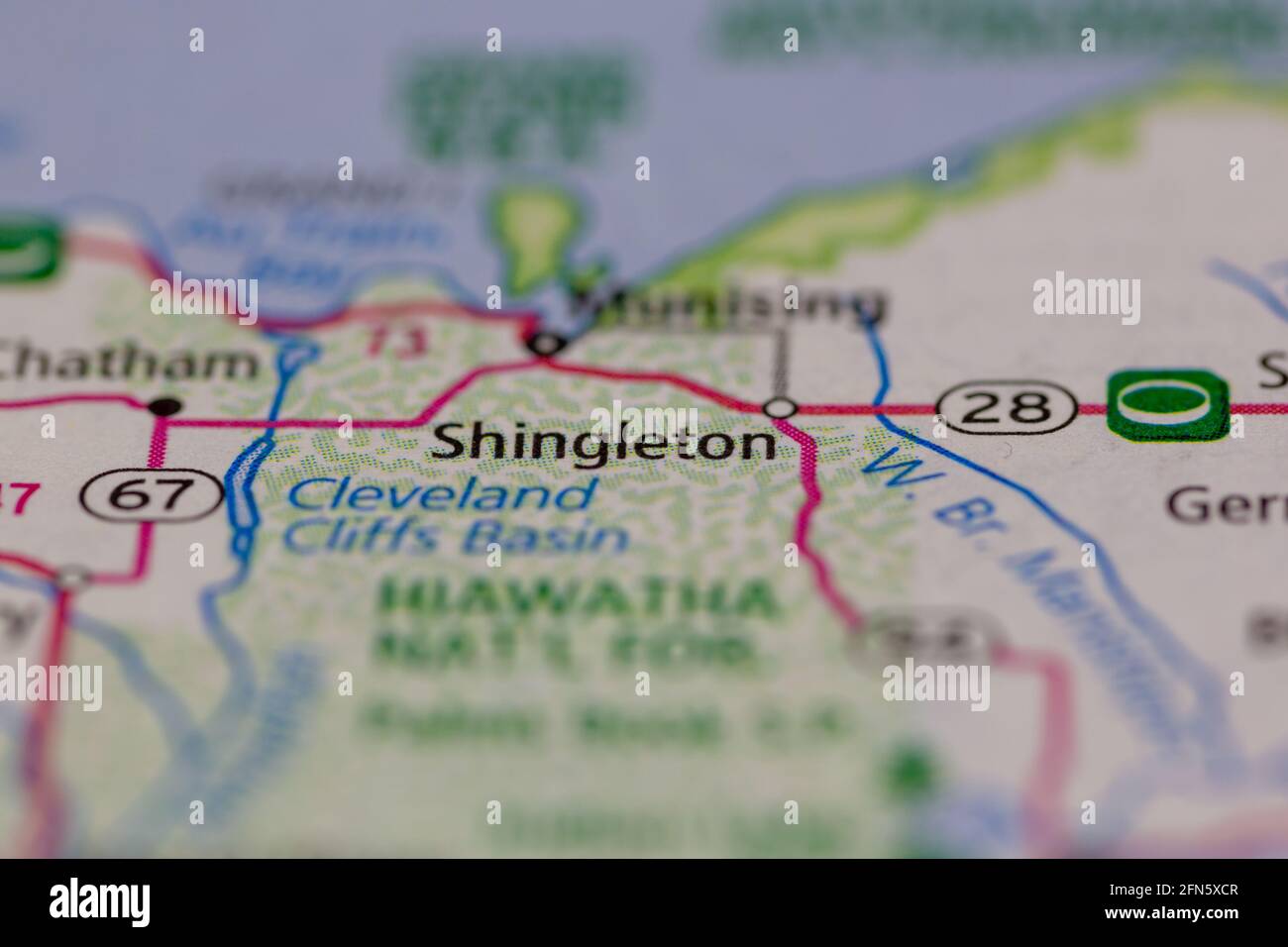 Map of shingleton hi-res stock photography and images - Alamy