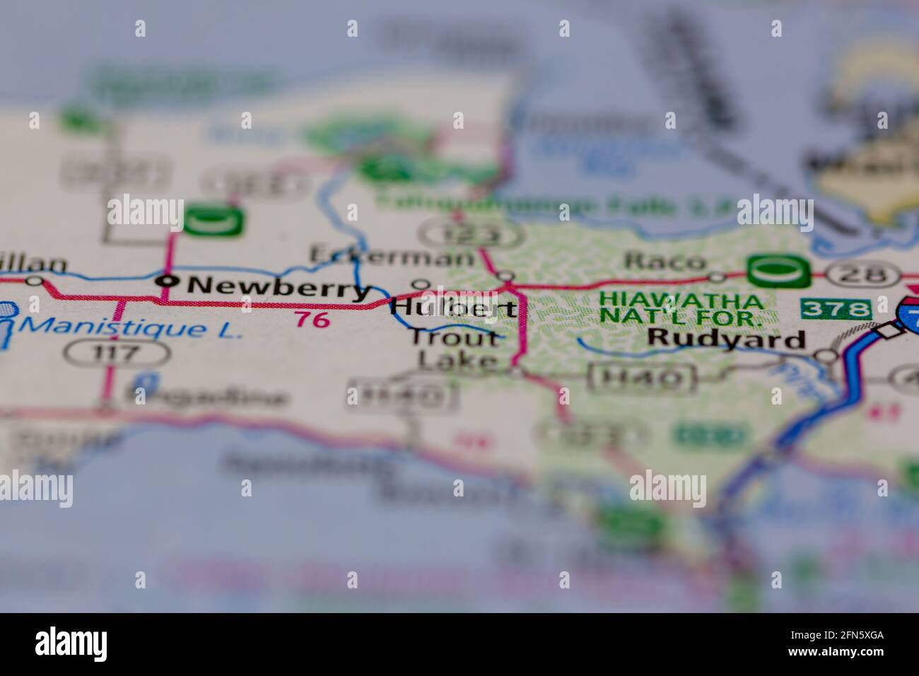 Map of hulbert hi-res stock photography and images - Alamy