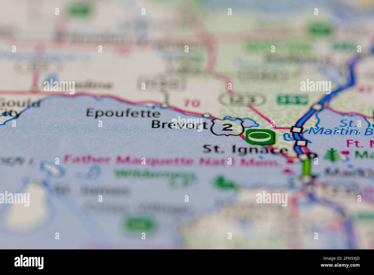 Map of brevort hi-res stock photography and images - Alamy