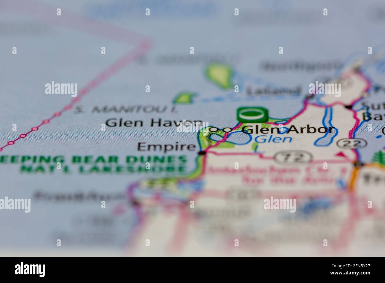 Map of glen haven hi-res stock photography and images - Alamy