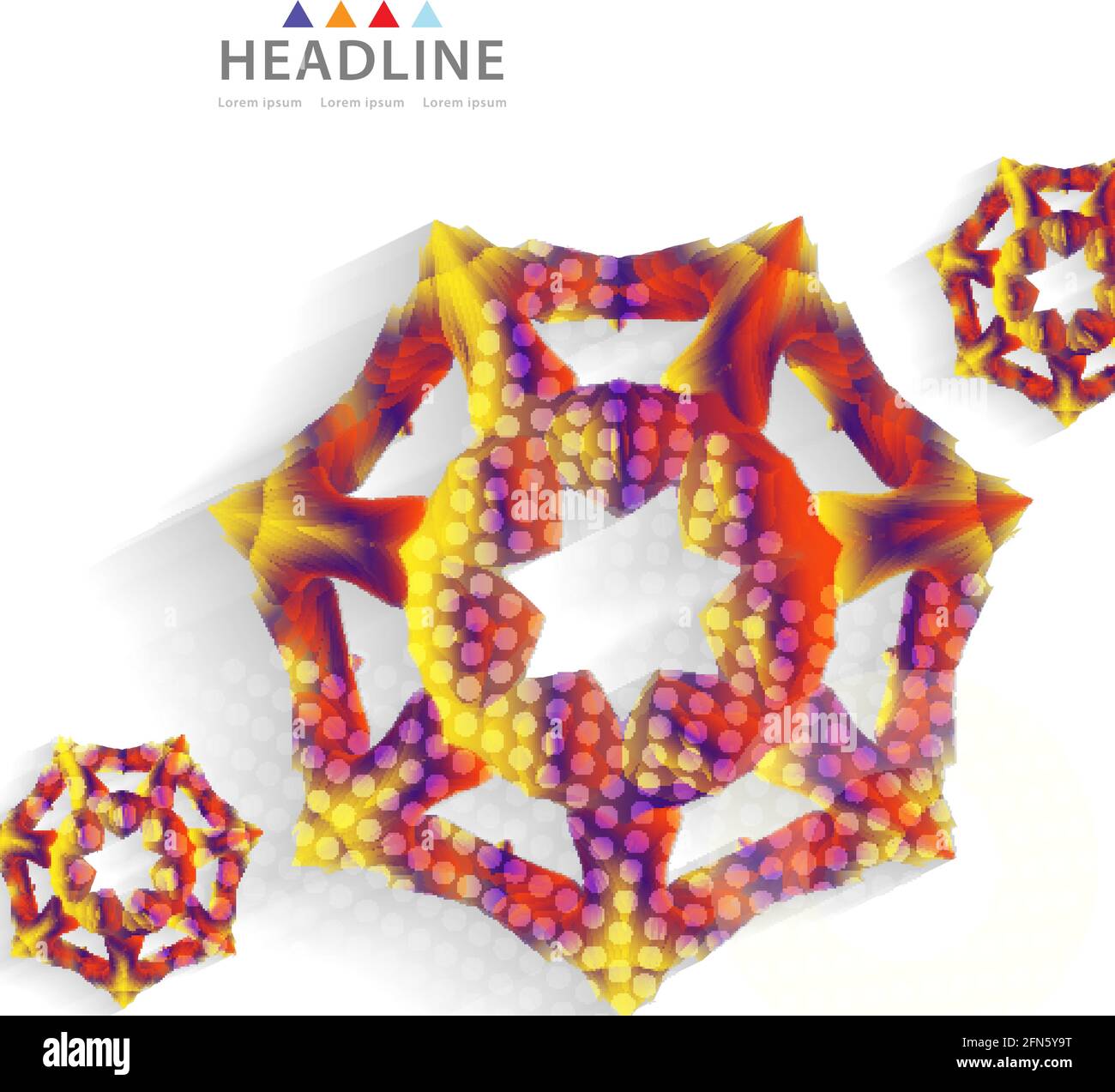 Brochure colorful header background design layout template Stock Vector ...