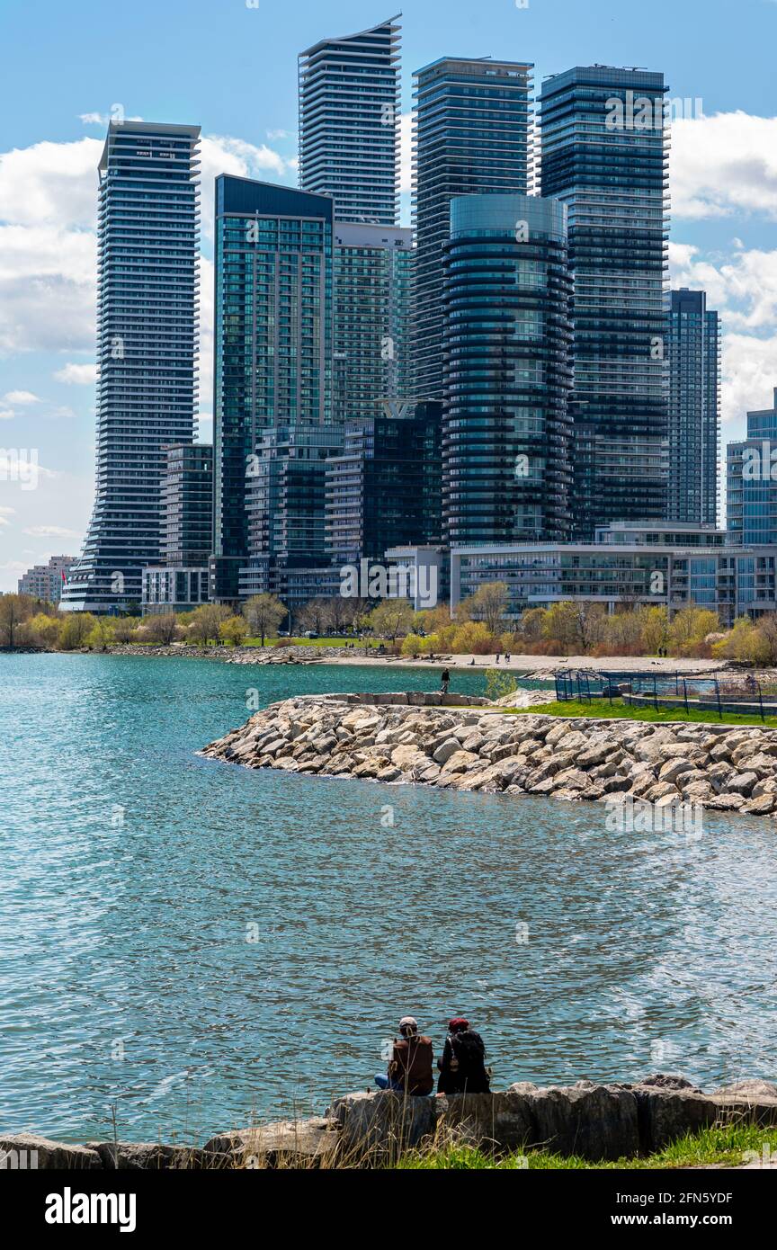 Views to very tall buildings Stock Photo - Alamy