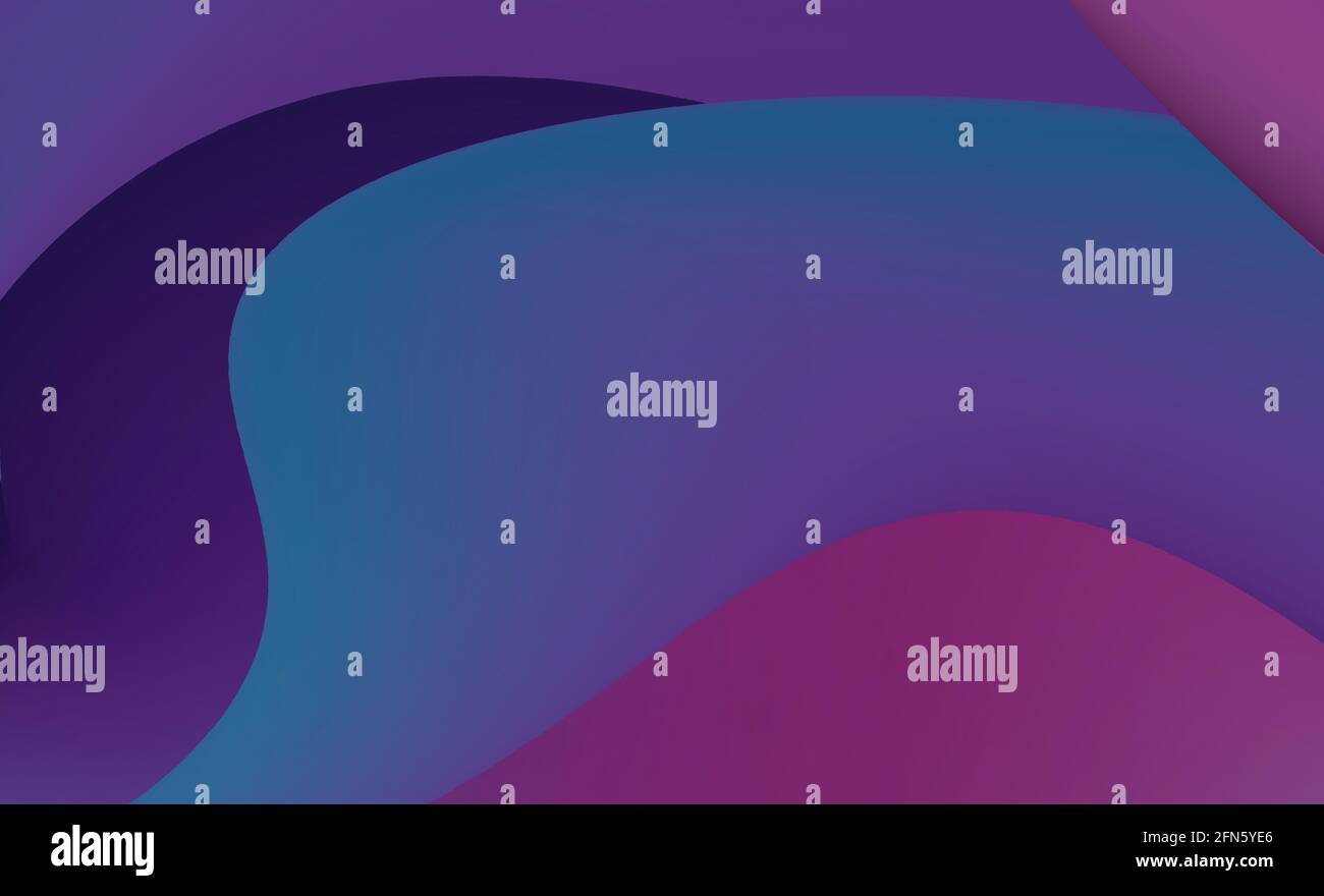 abstract color 3d paper art illustration set. Contrast colors. design ...