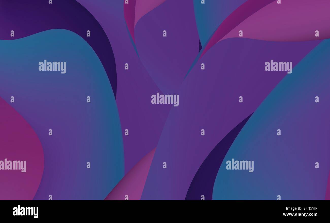 abstract color 3d paper art illustration set. Contrast colors. design ...