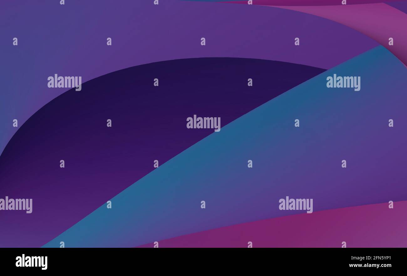 abstract color 3d paper art illustration set. Contrast colors. design ...