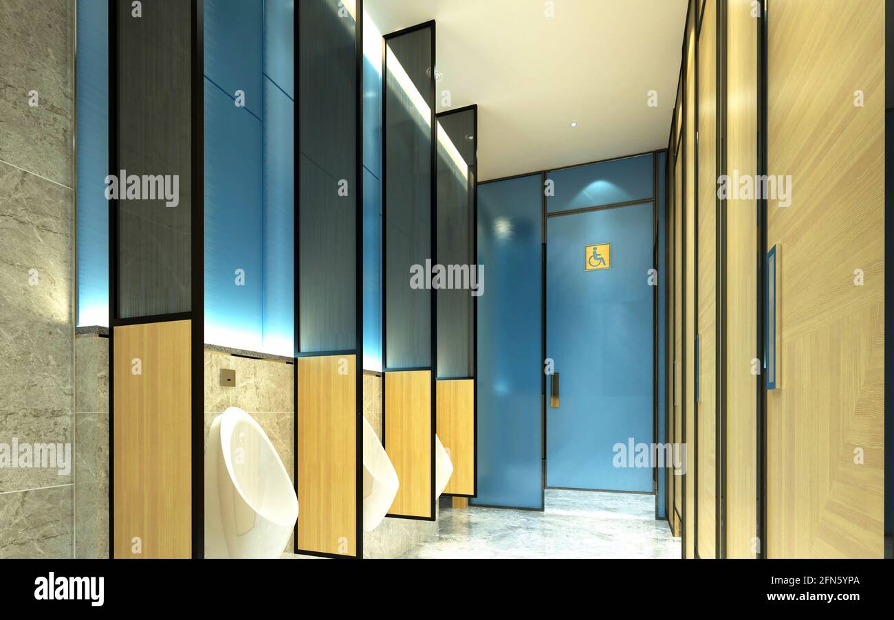 3d render of bathroom toilets Stock Photo - Alamy