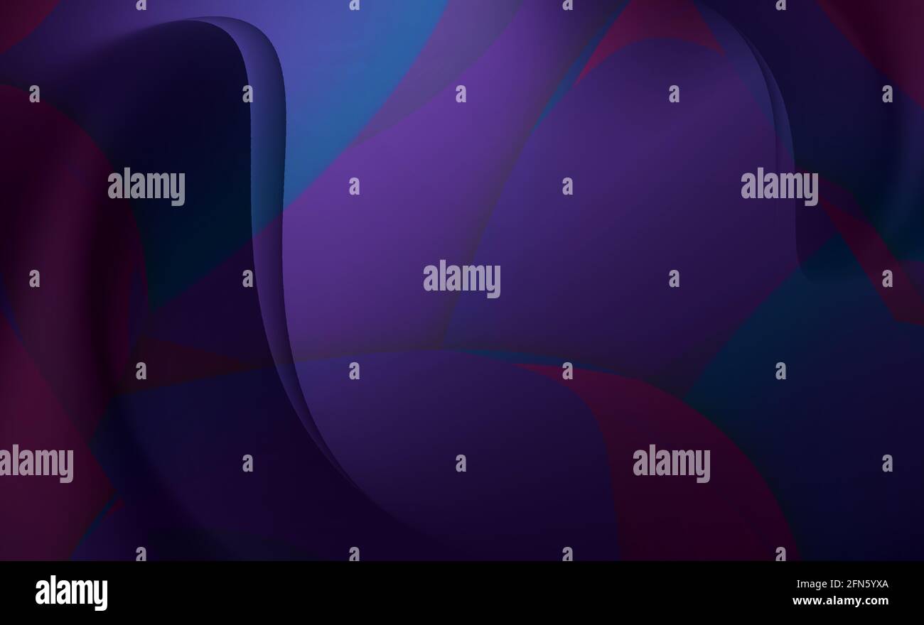 abstract color 3d paper art illustration set. Contrast colors. design ...