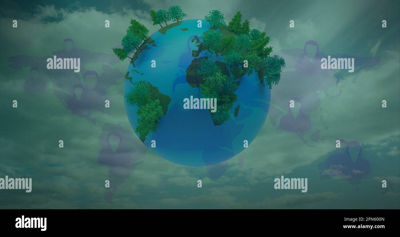 Planet earth tree growing on hi-res stock photography and images - Alamy