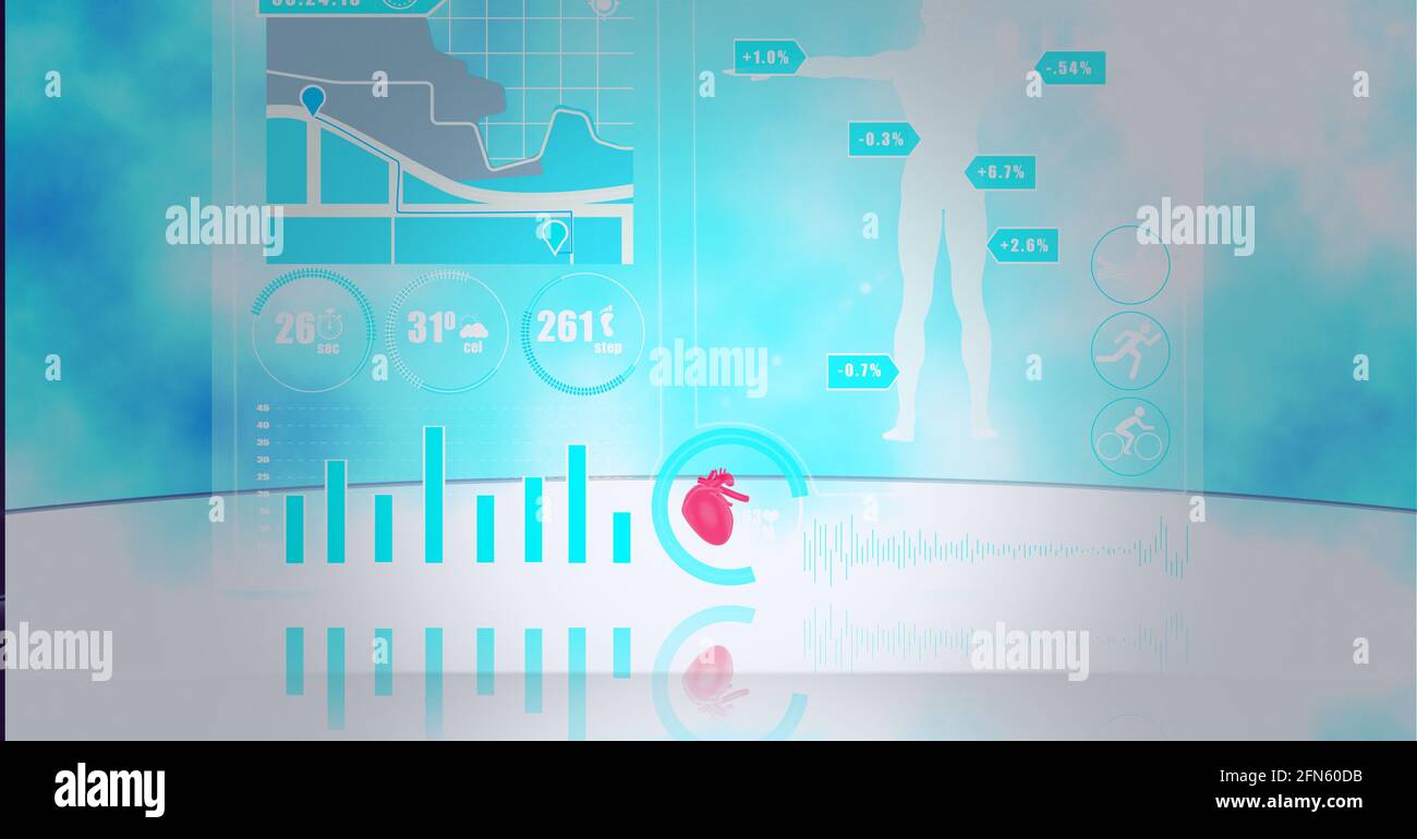 Composition of statistics, human body and medical data processing on ...