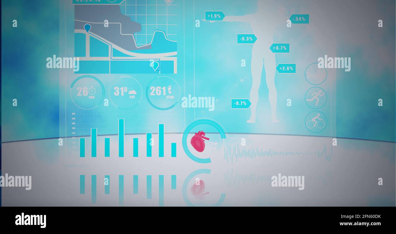 Composition of statistics, human body and medical data processing on ...