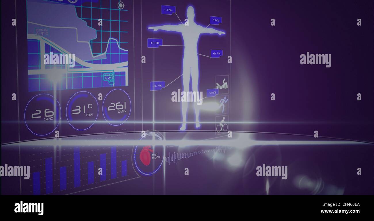 Composition of statistics, human body and medical data processing on ...