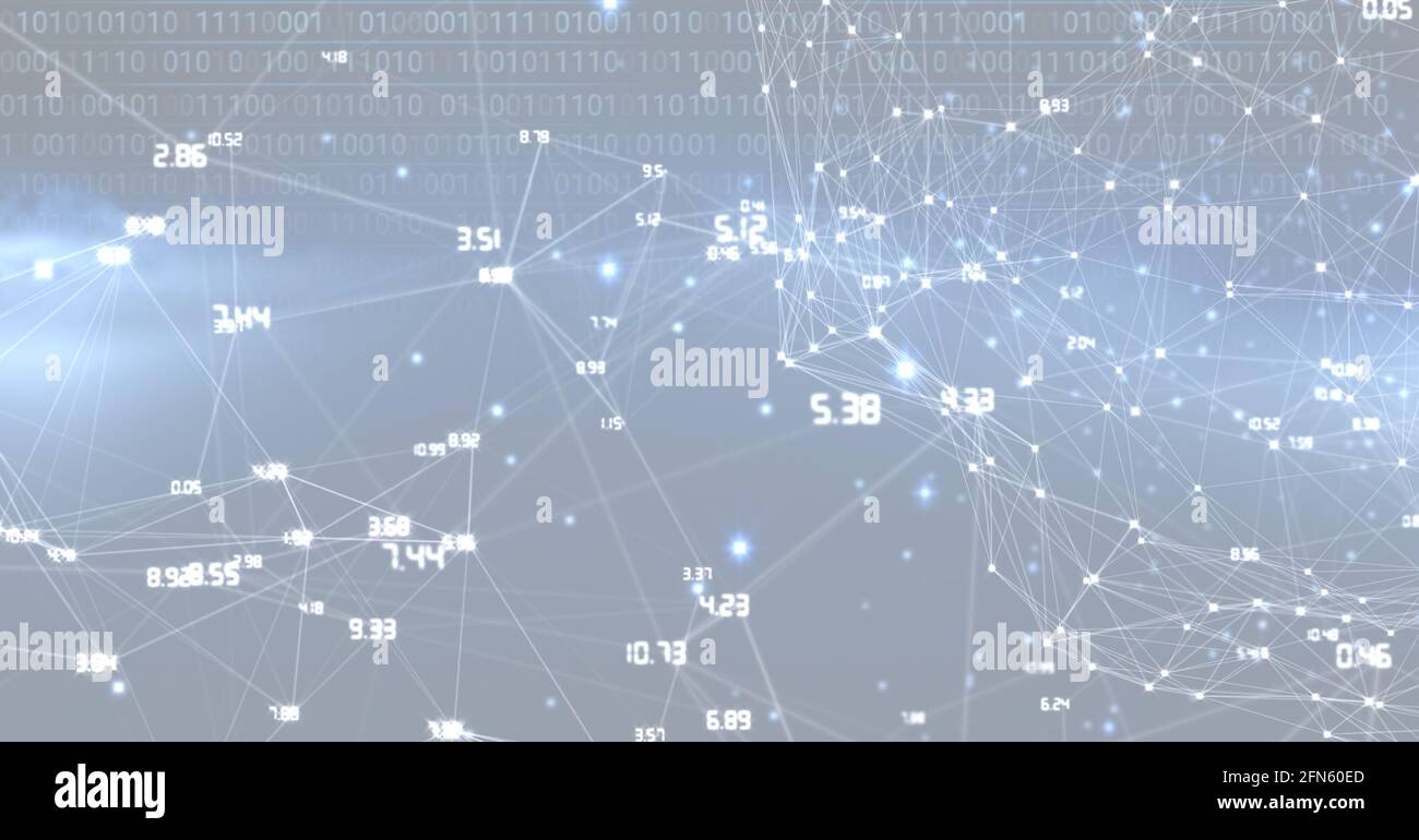Animation binary coding network connections hi-res stock photography ...