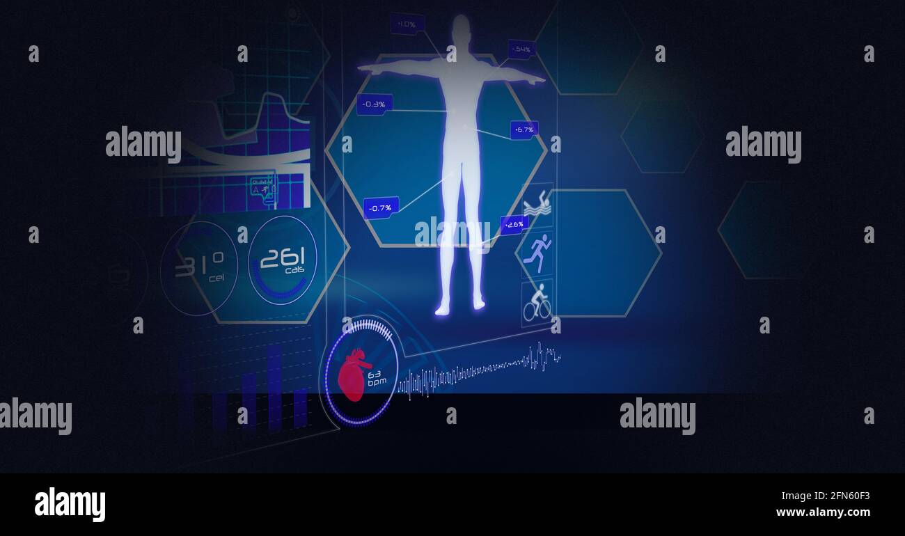 Composition of statistics, human body and medical data processing on ...