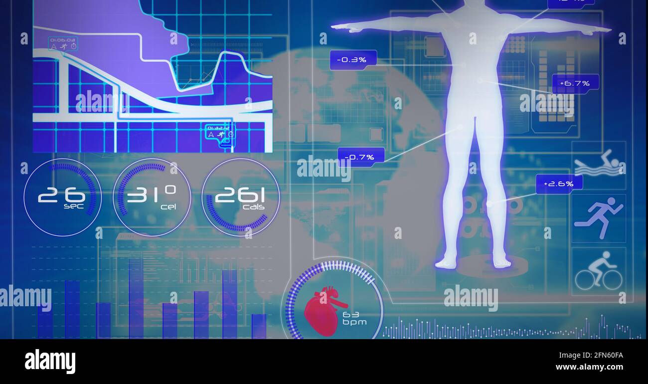 Composition of statistics, human body and medical data processing on ...