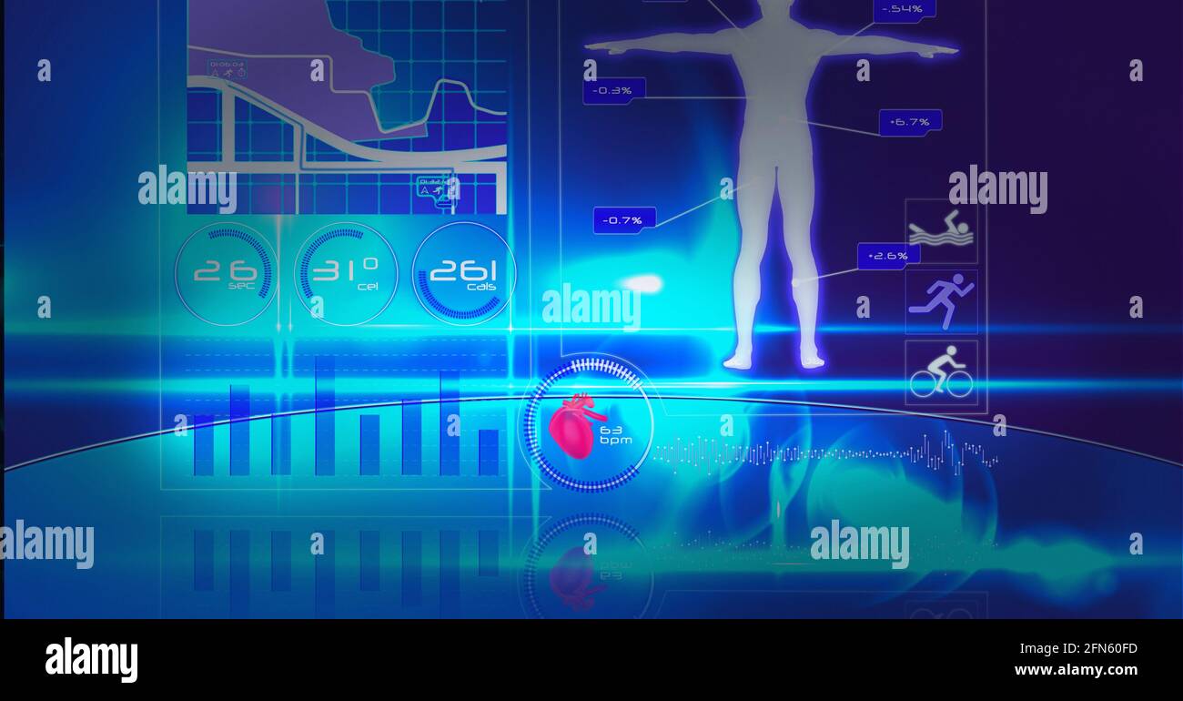 Composition of statistics, human body and medical data processing on ...