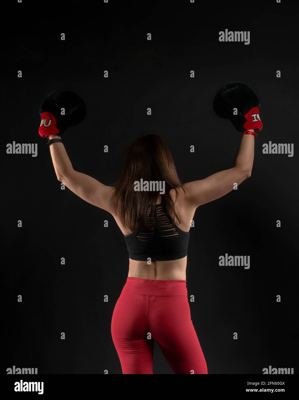 Female boxing knockout punch hi-res stock photography and images - Alamy