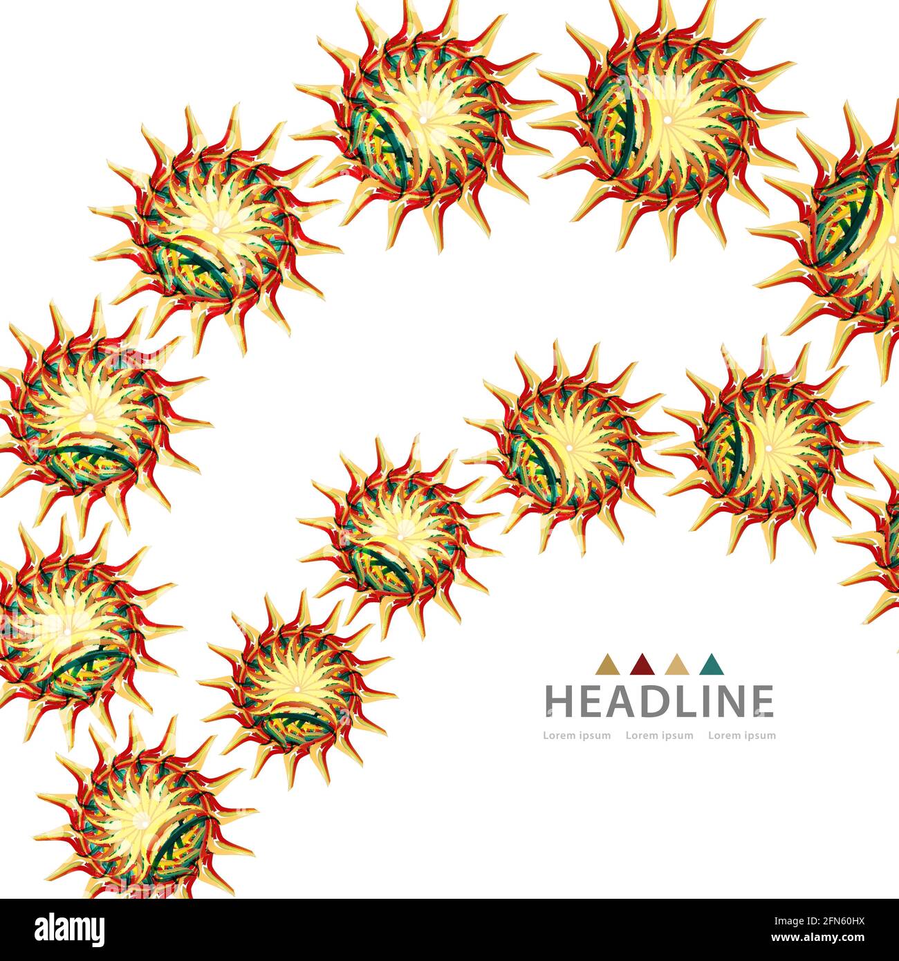Brochure colorful header background design layout template Stock Vector ...