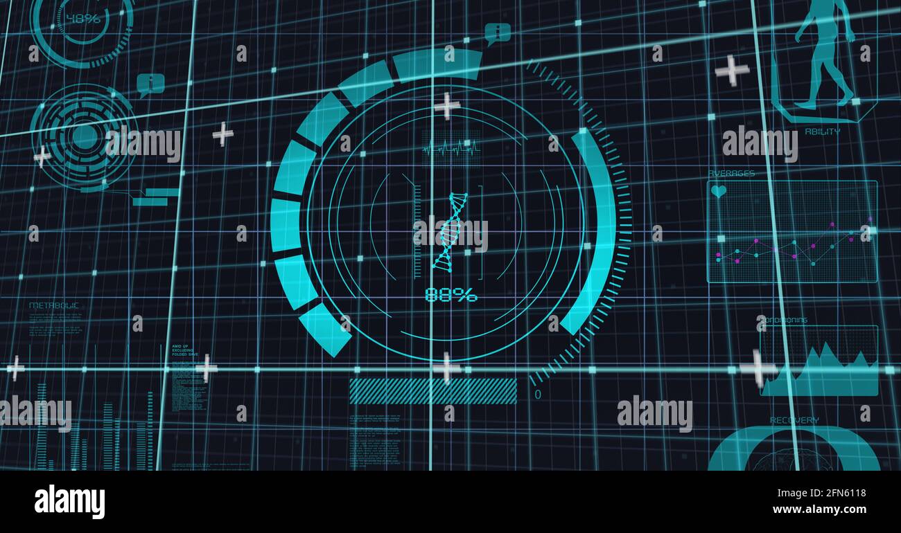 Animation icons data processing dna hi-res stock photography and images ...
