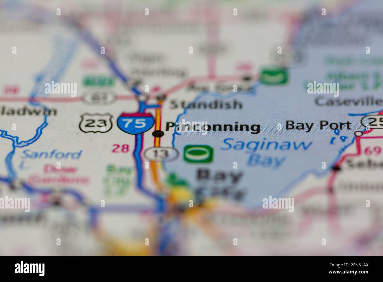 Map of pinconning hi-res stock photography and images - Alamy