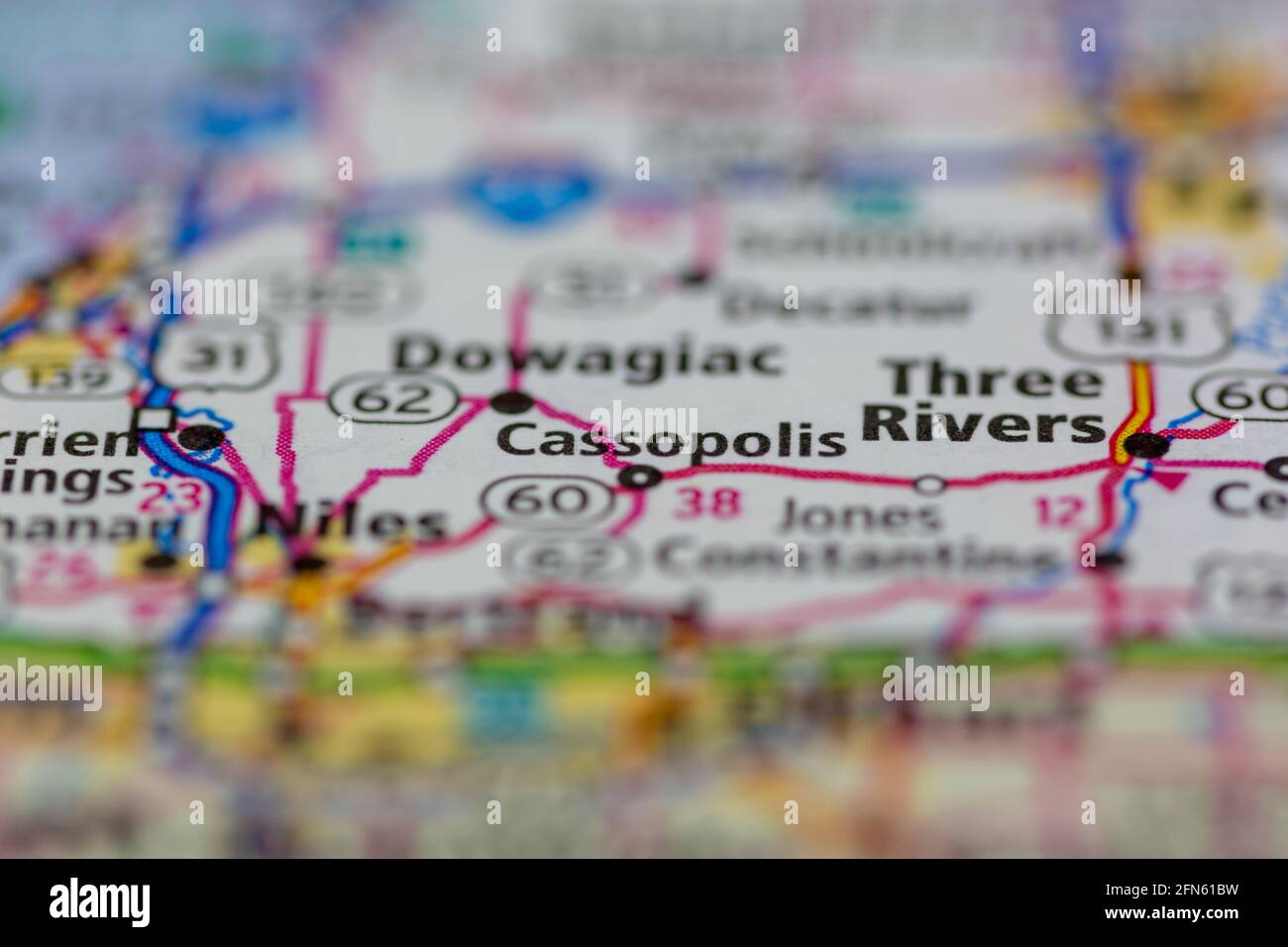 Map of cassopolis hi-res stock photography and images - Alamy