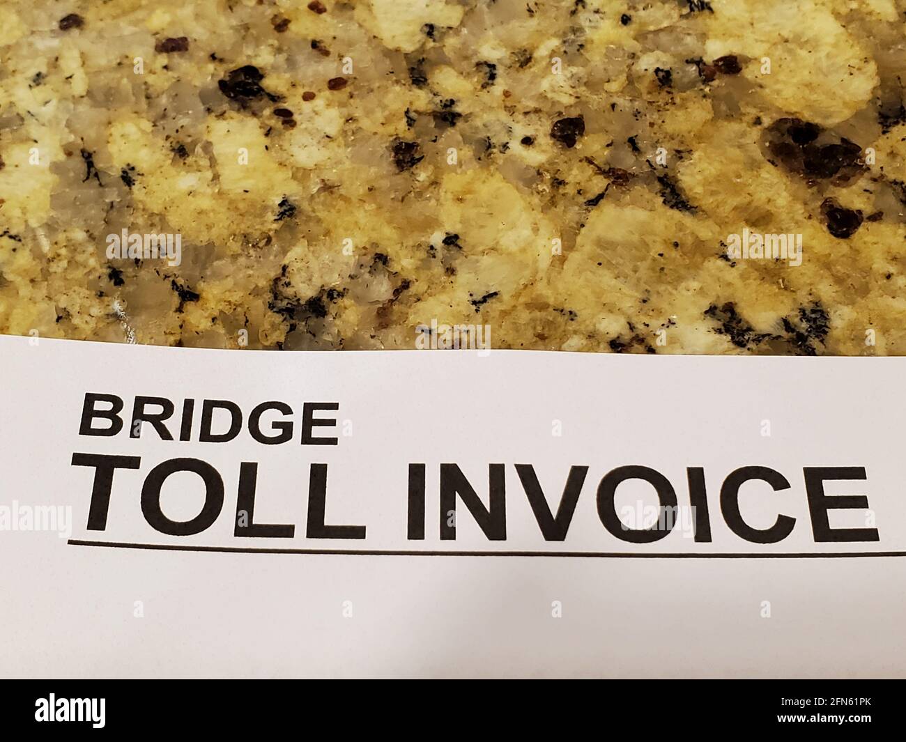 Toll invoice hi-res stock photography and images - Alamy