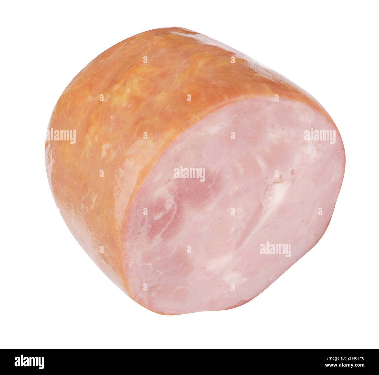 Piece of Ham Isolated Stock Photo - Alamy