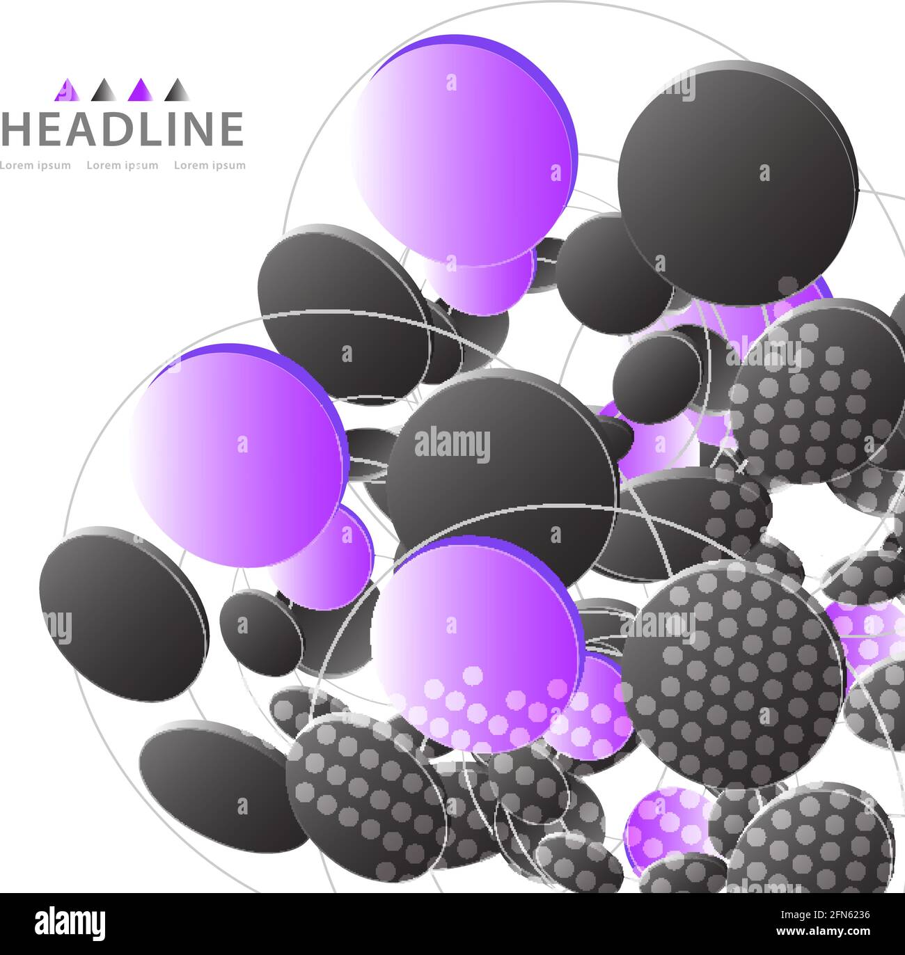 Brochure colorful header background design layout template Stock Vector ...