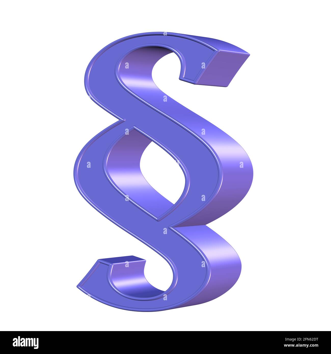 Paragraph isolated against white background, 3d illustration Stock ...